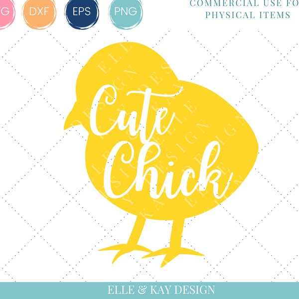 Easter Chick Svg - Etsy