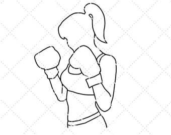 Boxing Girl Draw