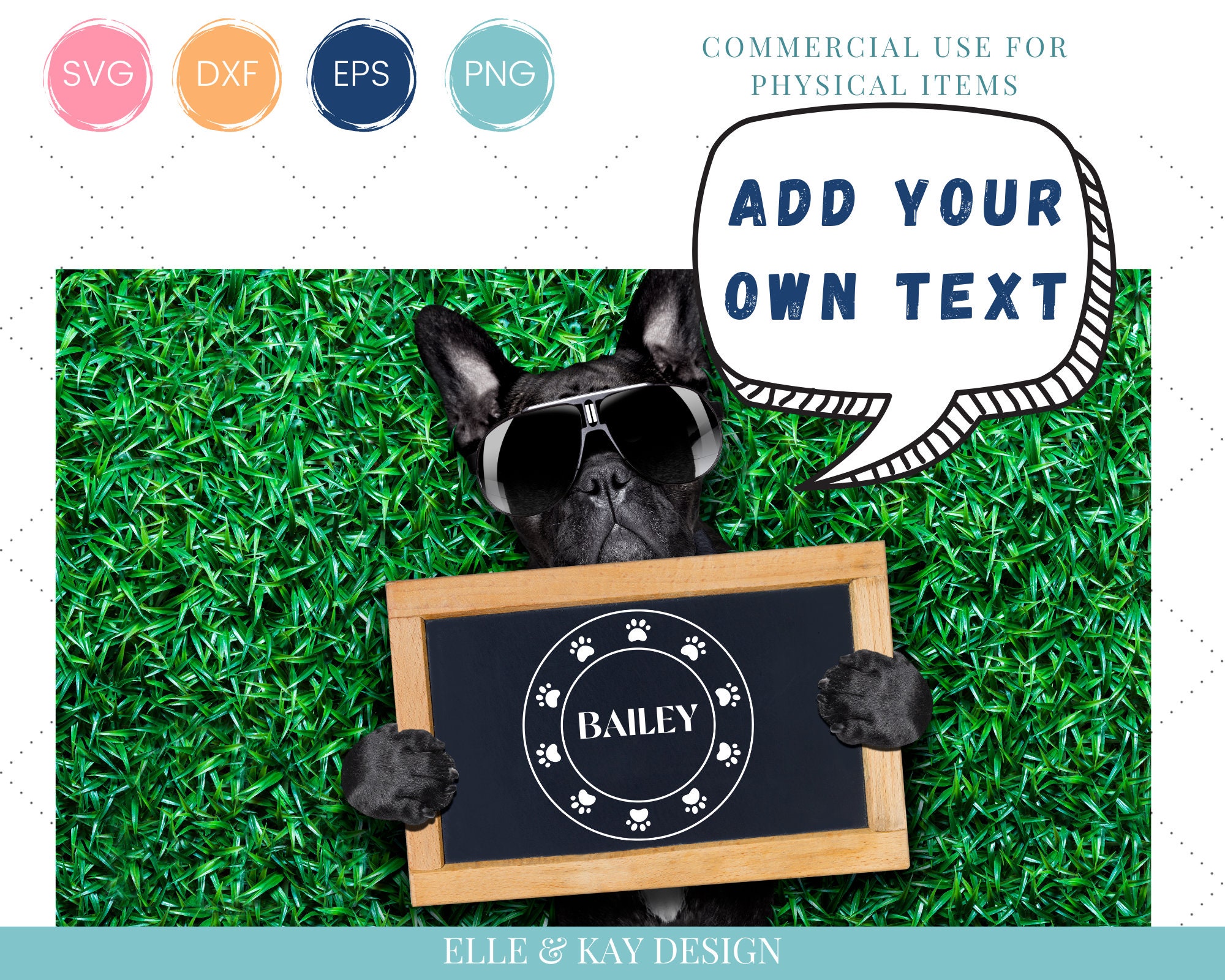 Dog Paw Print Frame SVG Dog Paw Monogram Svg Paw Print Circle Frame Png ...