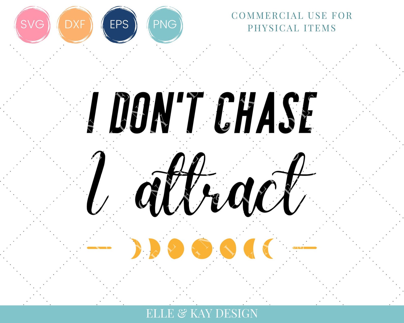 Manifest SVG Don't Chase Attract Manifestation Svg - Etsy UK