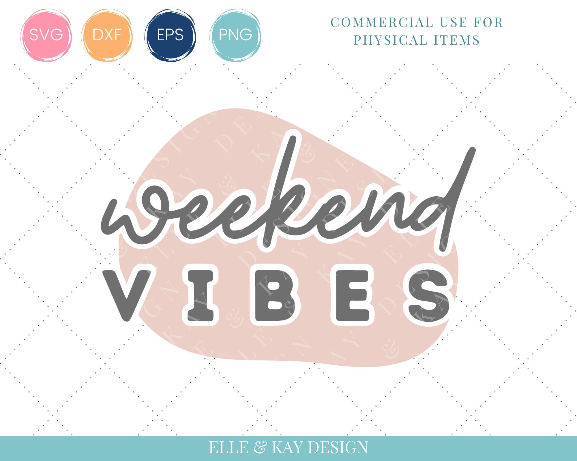Weekend SVG Friday Svg Good Vibes Svg Vacay Svg Dxf Eps Cut File - Etsy UK