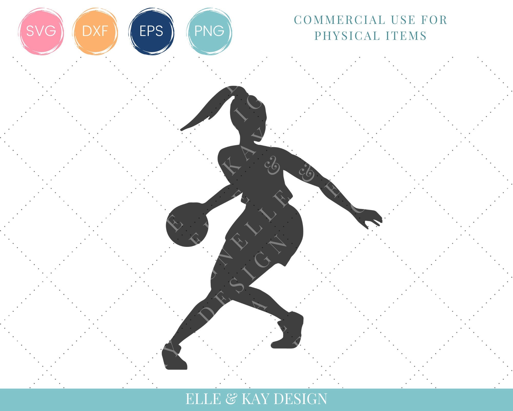 Female Basketball Player SVG Girl Basketball Svg Cut File Woman ...