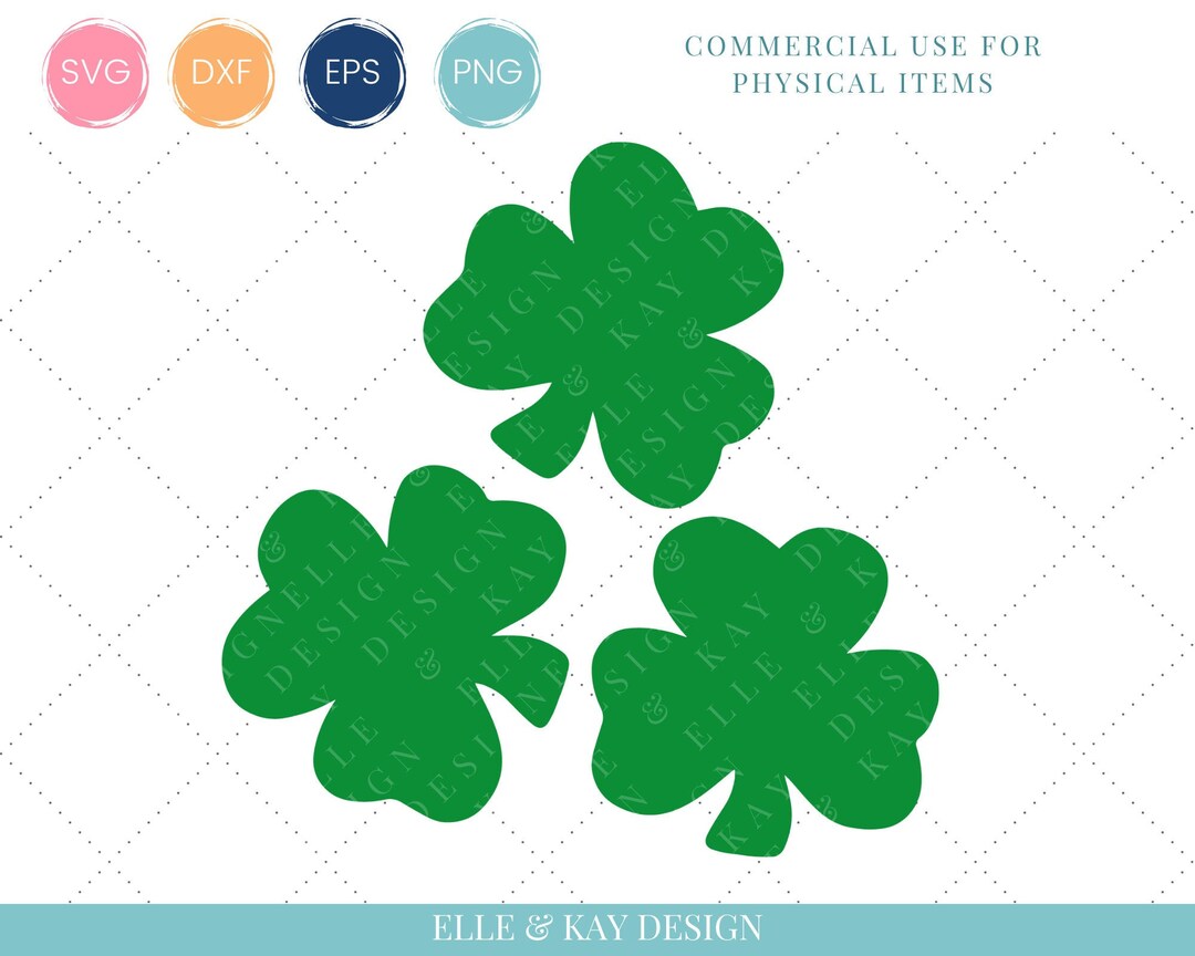 Shamrock Clipart Shamrock SVG File Shamrock for Cricut - Etsy UK