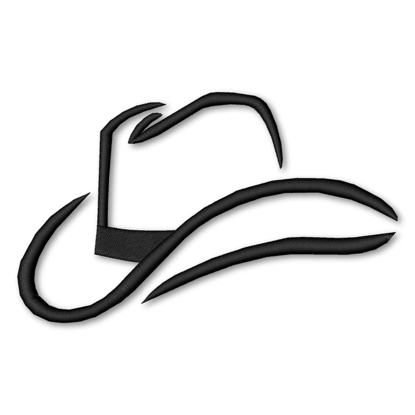 Cowboy Hat Embroidery Designs Machine Instant Digital Download Pes Hus ...