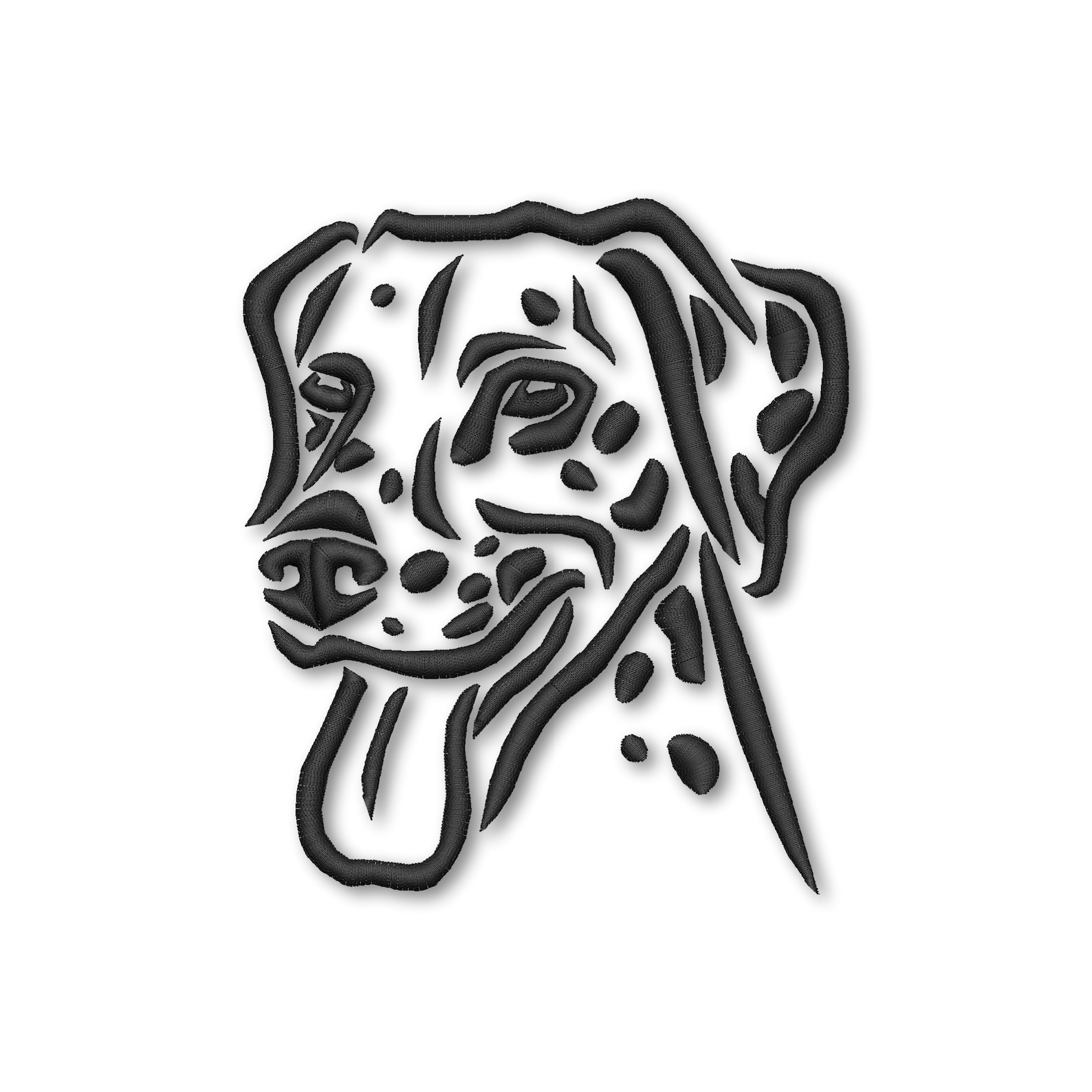 Dalmatian dog Embroidery Designs Sketch Machine Instant | Etsy