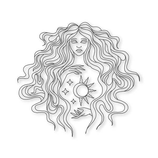 Celestial Machine Embroidery Designs - Etsy