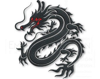 Chinese Dragon Embroidery Designs Machine Instant Digital | Etsy