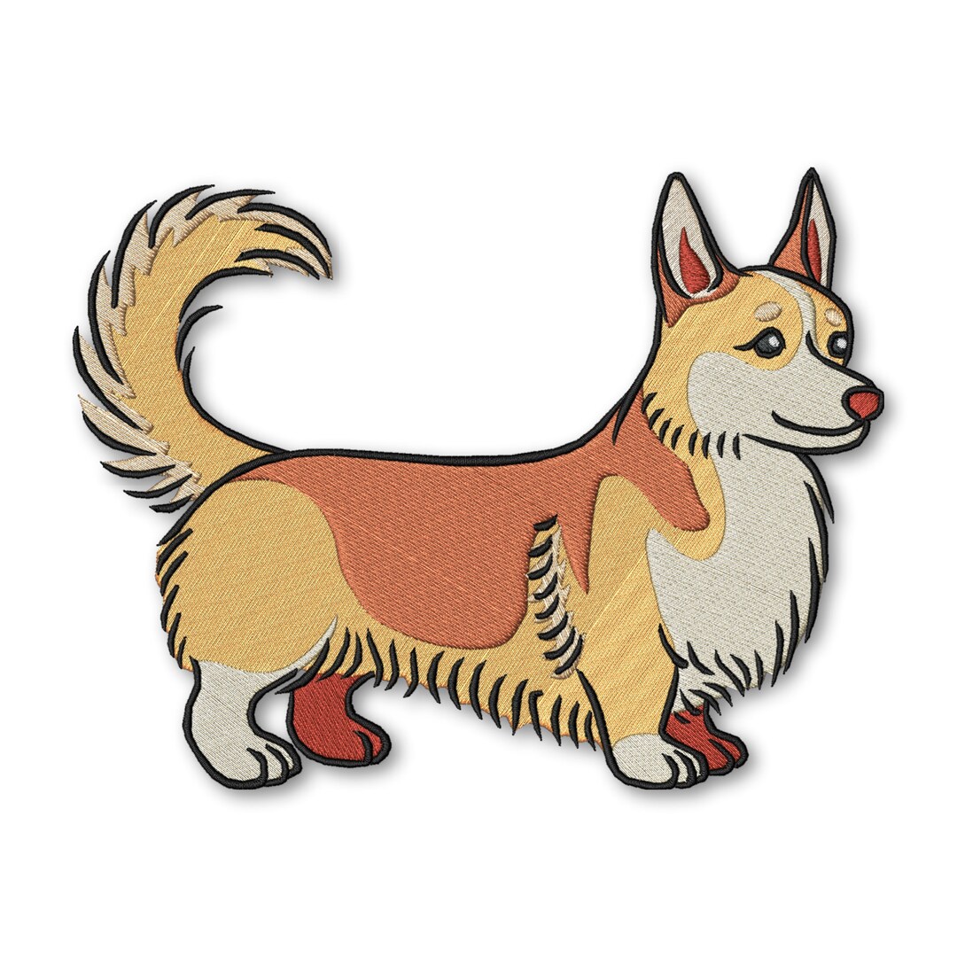 Corgi Dog Embroidery Designs Machine Instant Digital Download Pes Hus ...