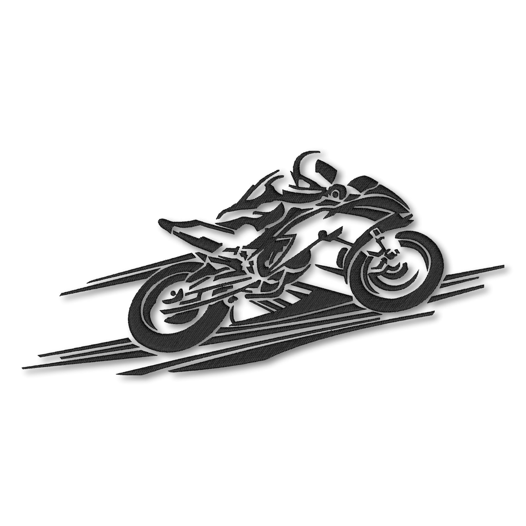 Motorcycle Embroidery Designs Machine Instant Digital Download Pes Hus ...