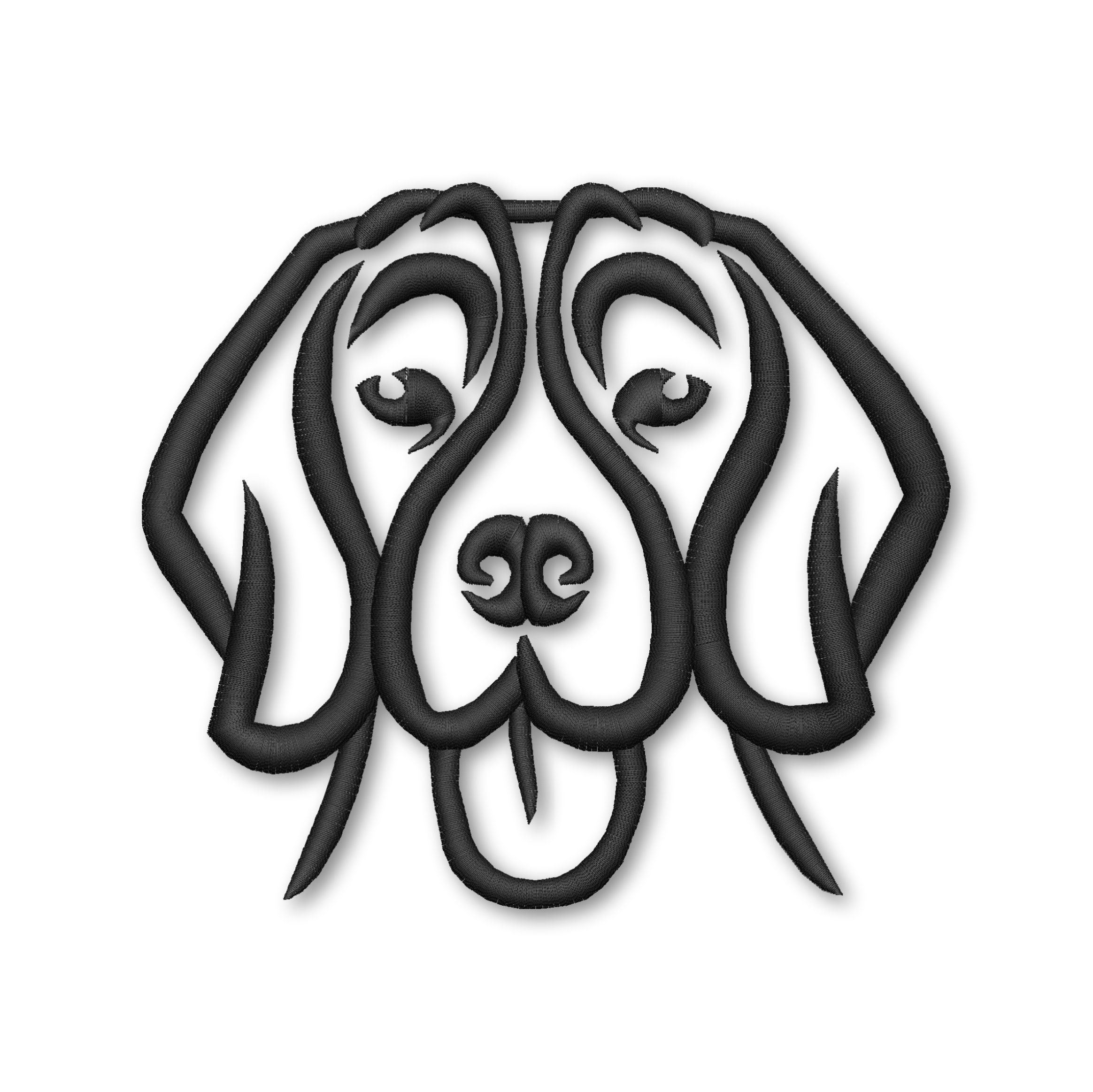 Beagle Dog Embroidery Designs Sketch Machine Instant Digital | Etsy