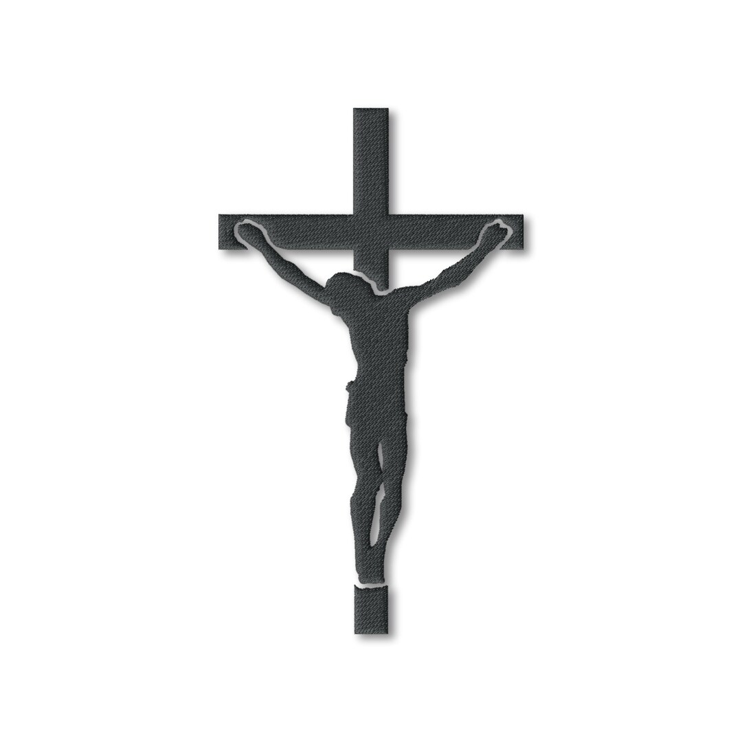 Crucifix Jesus Cross Embroidery Designs Machine Instant Digital ...