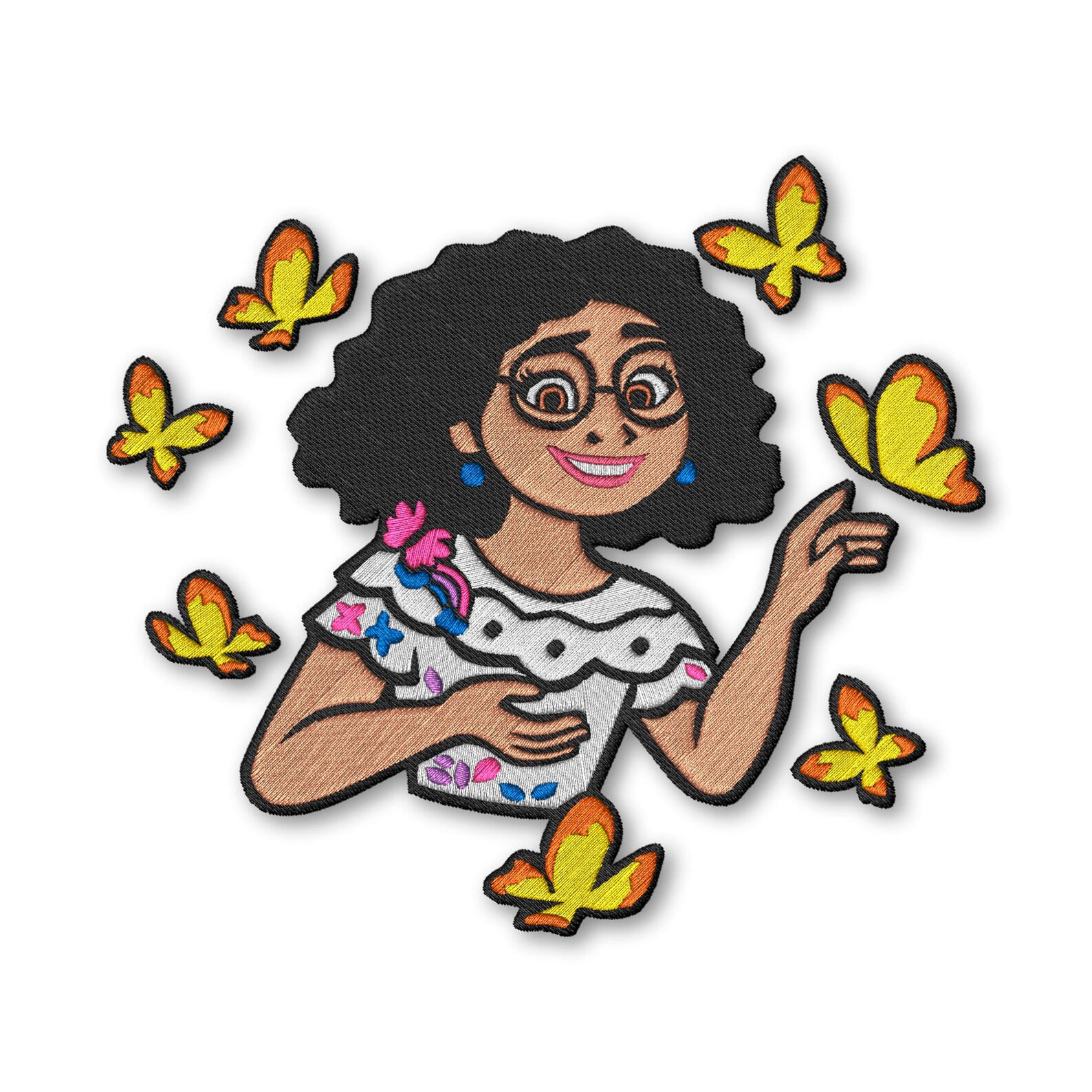 Charm Mirabel Madrigal Fill Stitch Embroidery Designs Machine Instant ...