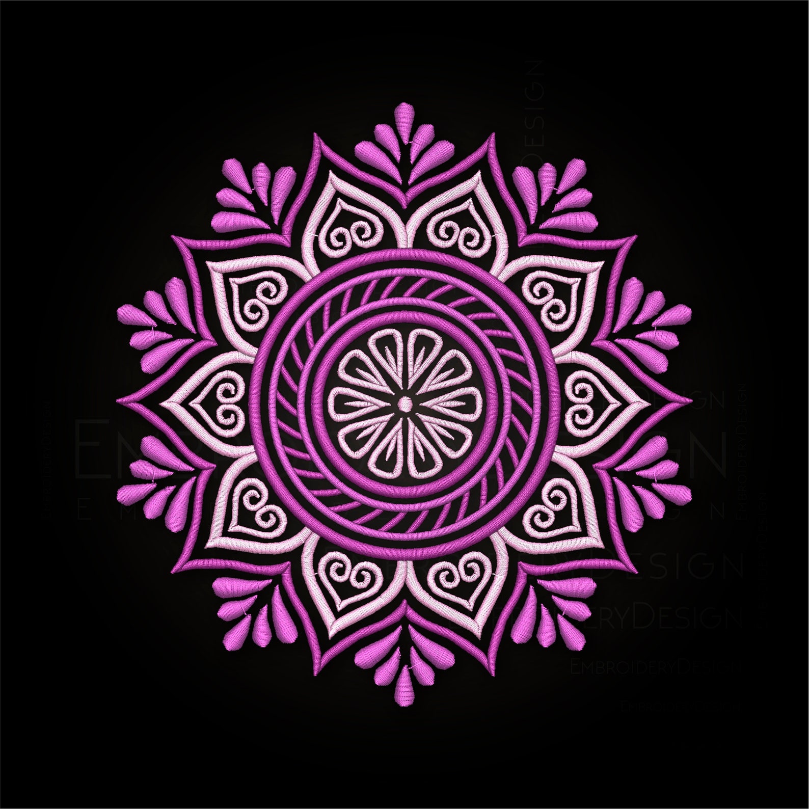 Mandala Embroidery Designs Machine Instant Digital Download - Etsy
