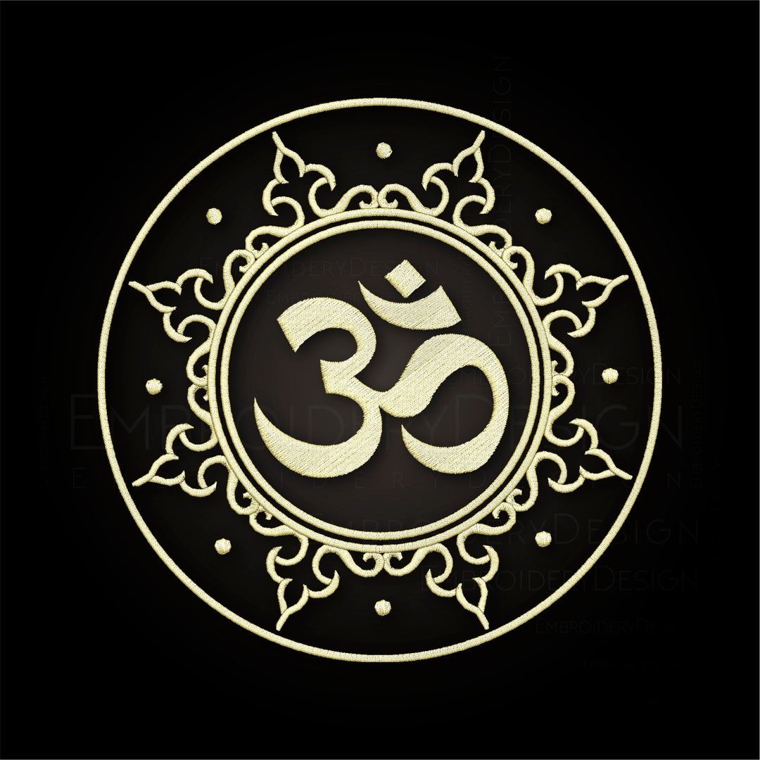 Golden Ohm Symbol Embroidery Designs Machine Instant Digital Download ...