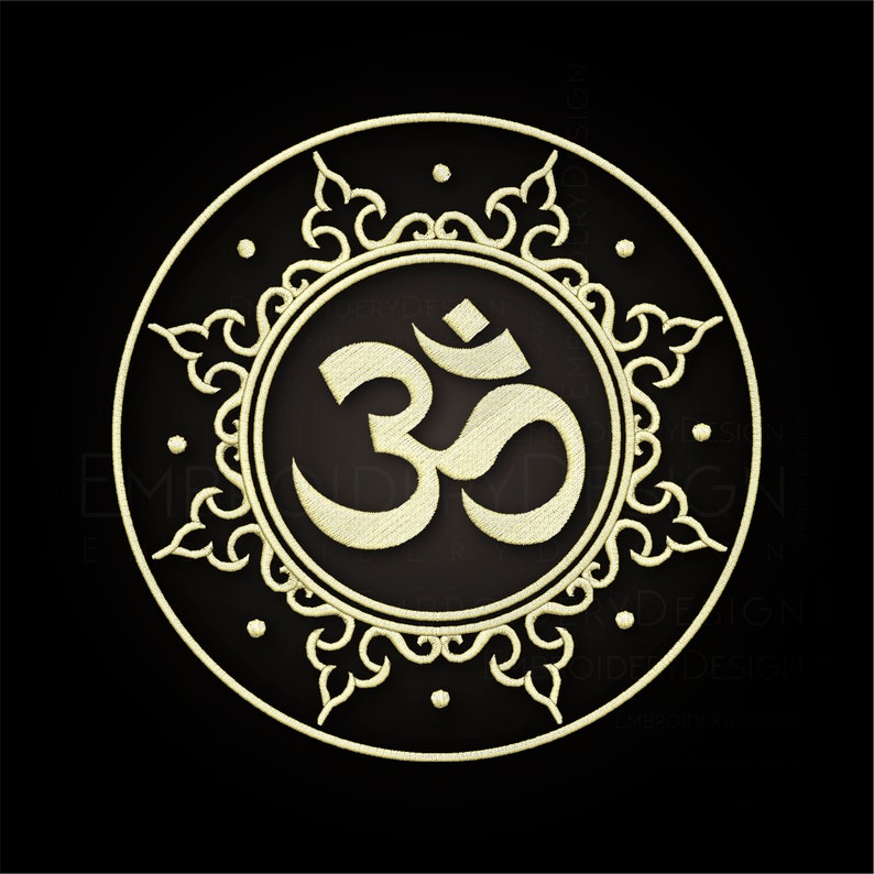 Golden Ohm Symbol Embroidery Designs Machine Instant Digital Download ...