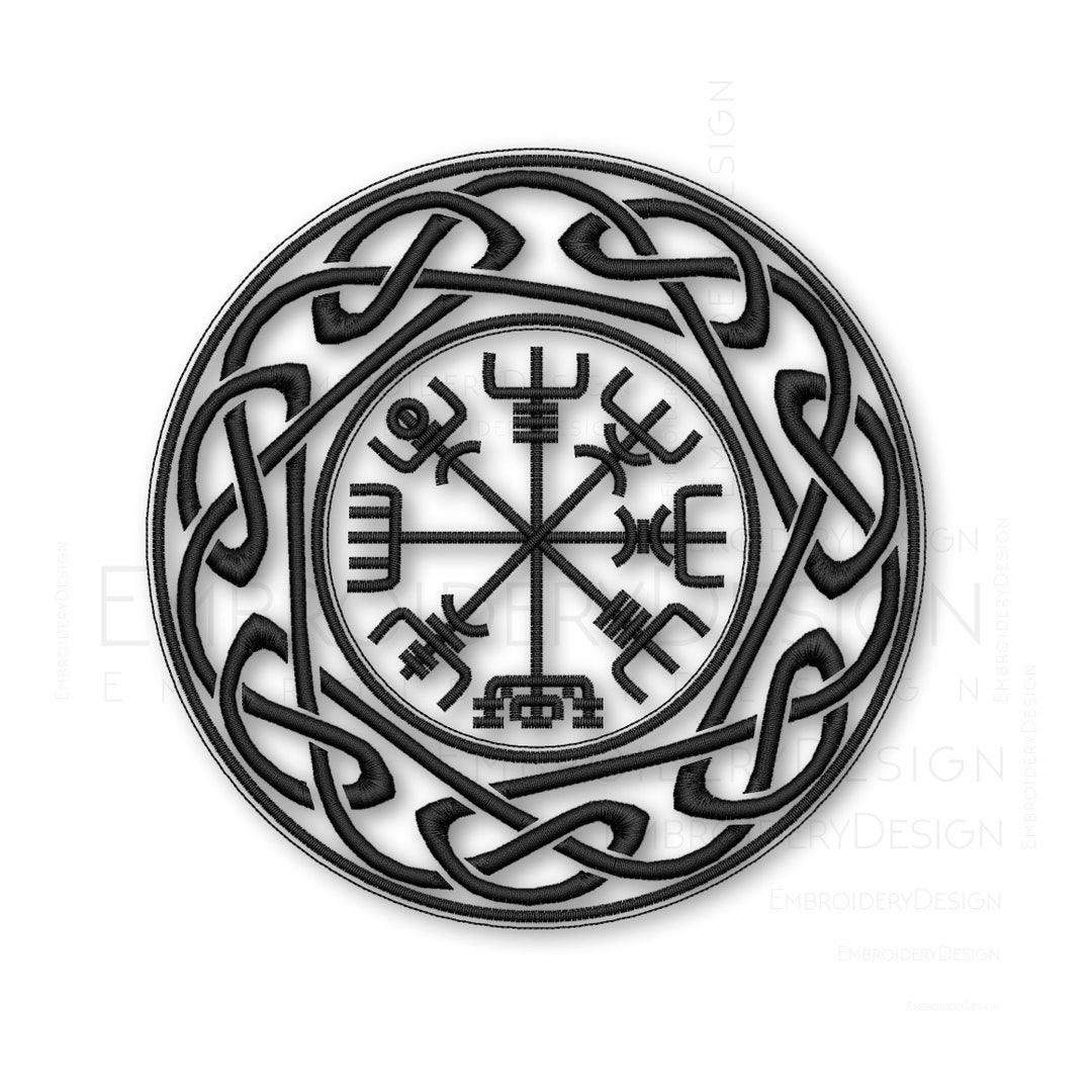 Icelandic Magical Stave Embroidery Designs Sketch Machine Instant ...