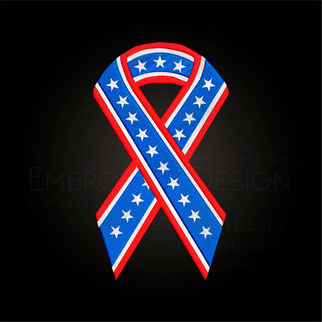 Happy Veterans Day Ribbon Embroidery Designs Machine Instant Digital ...