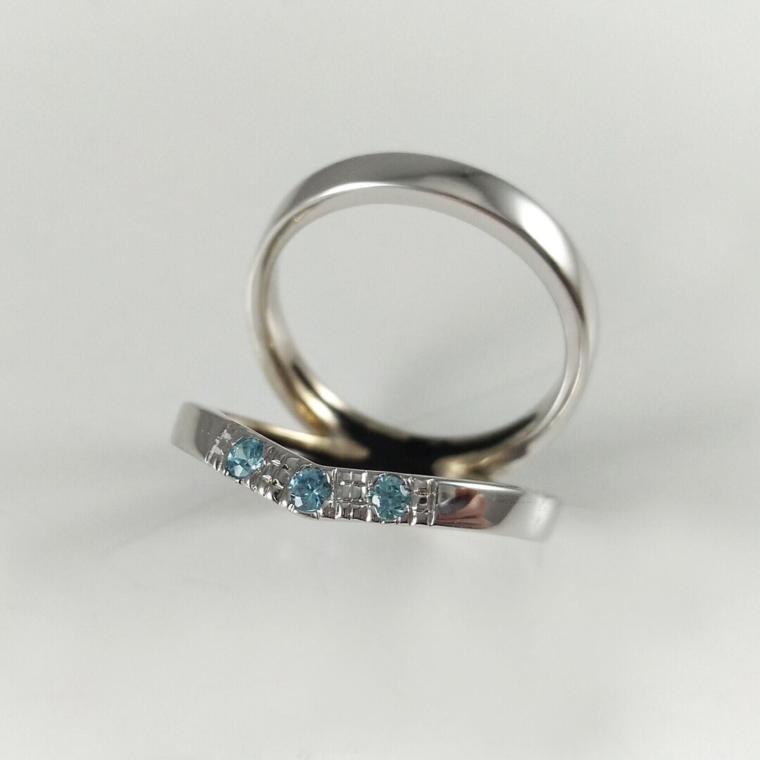 Distal Murphy Ring 925/000 Silver Blue Topazes - Etsy