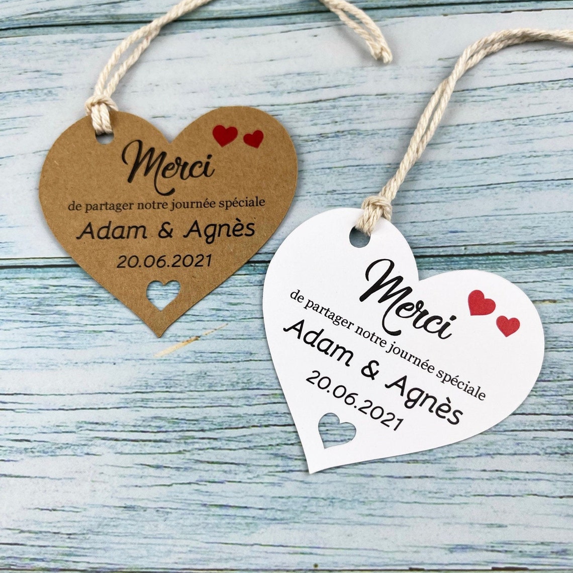 Étiquette Merci. Personnalisé pour les cadeaux de mariage | Etsy