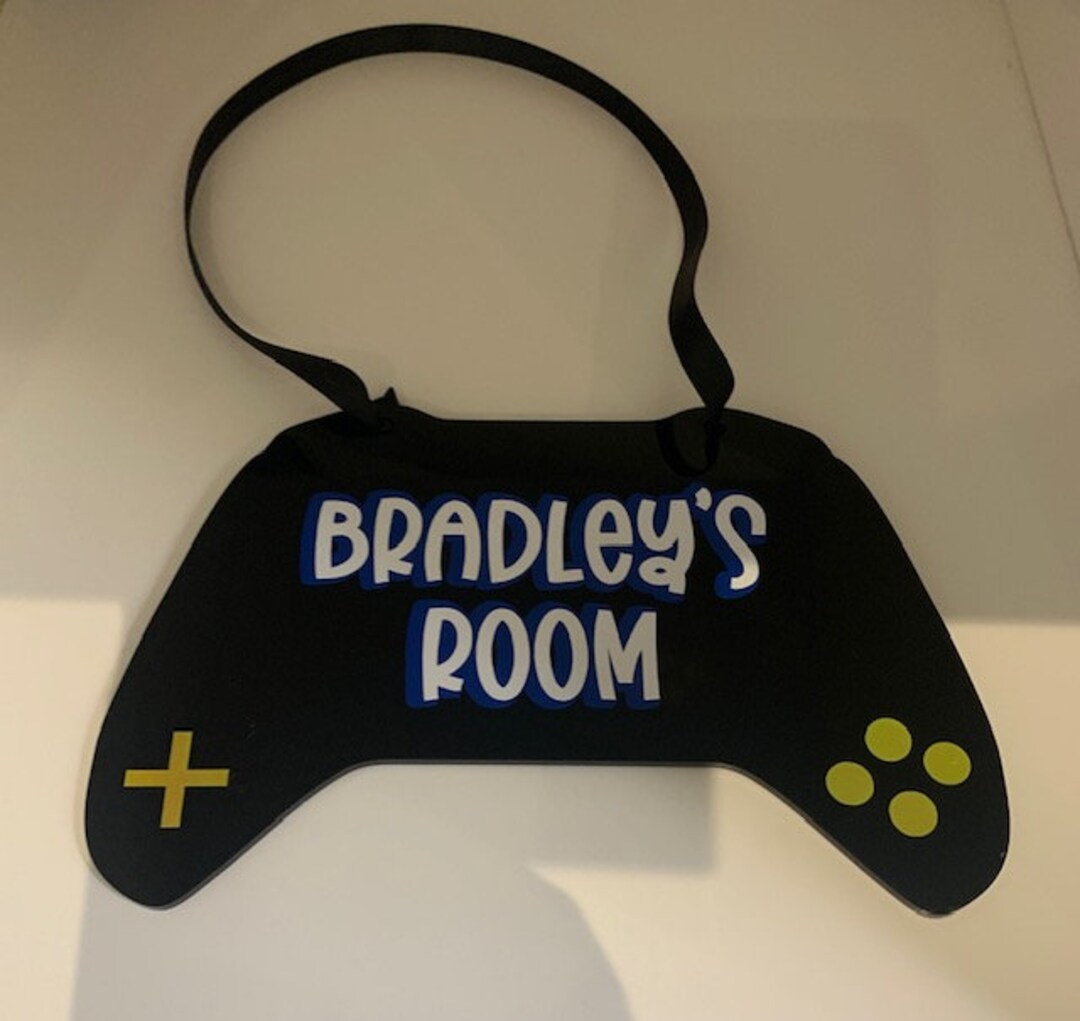Personalised Gaming Room Sign Acrylic Control Room Sign Bedroom Door ...