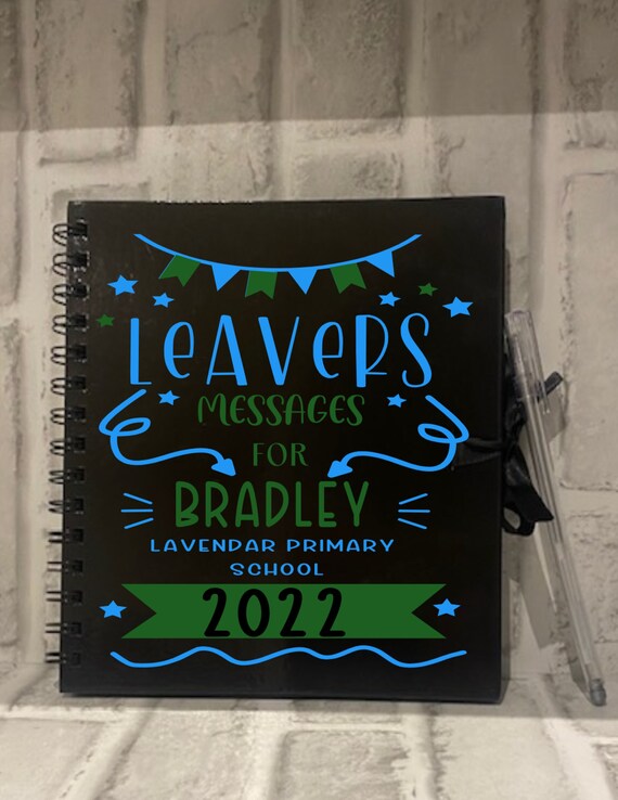 Personalised Messages for a School Leavers Notebook With Gel | Etsy UK