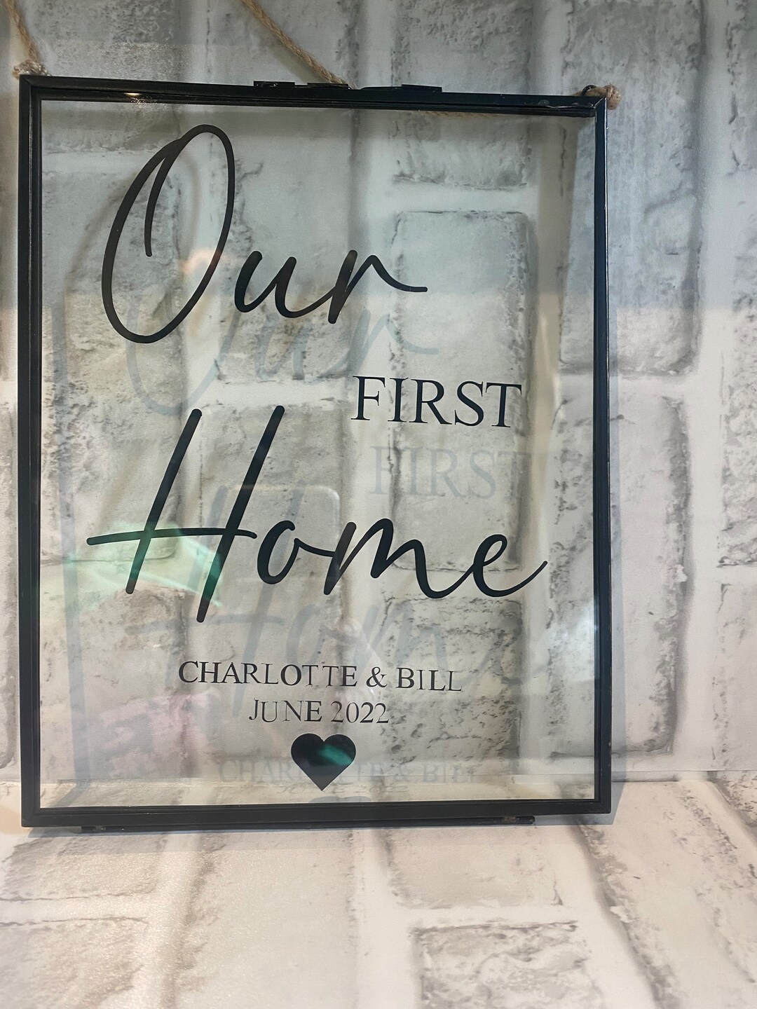 Personalised First Home Gift Our First Home Frame First Home Gift for ...