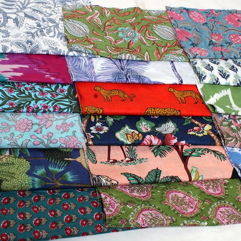 Scrap Fabric Patches - Etsy