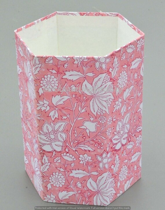 New Waste Bin Study Room Dustbin Handblock Decorative Dust - Etsy