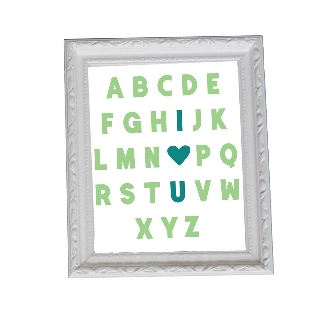 Alphabet, Abc's, Nursery, Baby Boy, Children, Kids, SVG, Illustrator ...