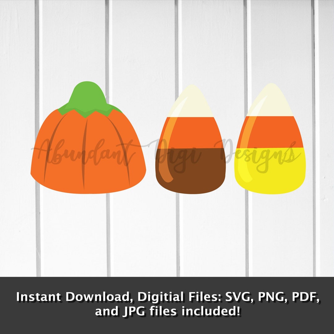 Candy Corn Clipart - Halloween Candy, Fall, Digital Download, Png, Jpg ...