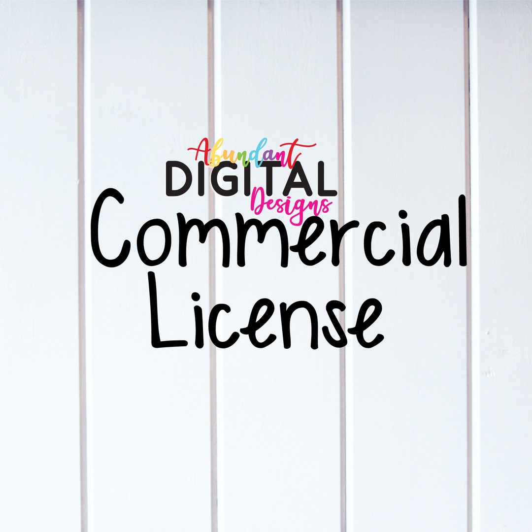 Commercial License - Digital Download Printable Illustrations Vector ...