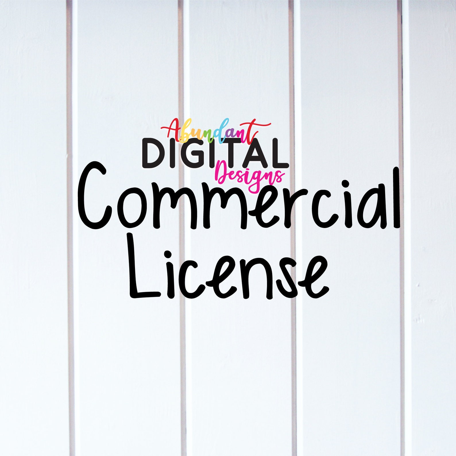 Commercial License - Digital Download Printable Illustrations Vector ...