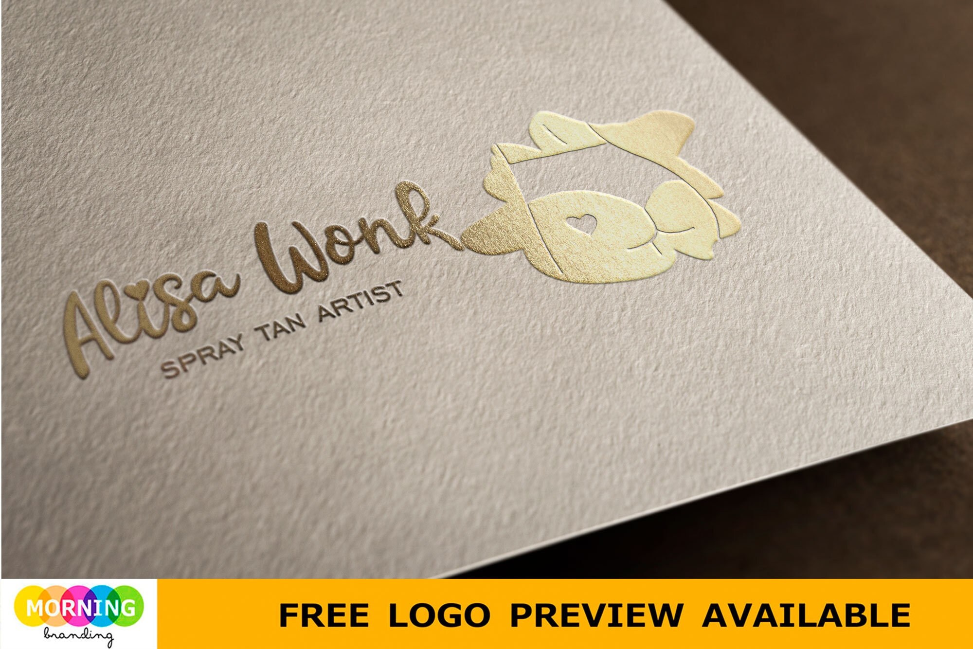 Logo Design Spray Tan, Bronze Logo Beauty, Logo With Airbrush Artist ...