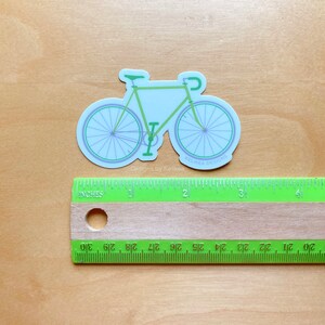 Fixie Bike Die Cut Vinyl Sticker | Fixed Bike | Bicycle Sticker | Green ...