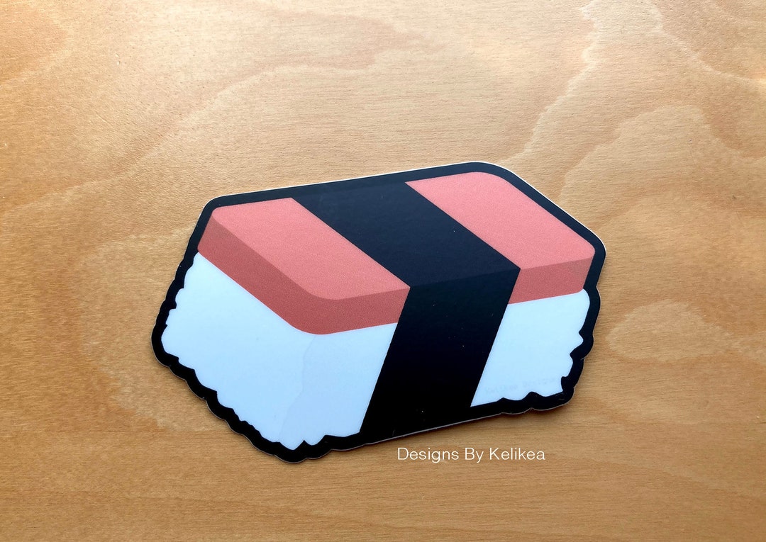 Hawaii Spam Musubi Sticker | Hawaiian Snack | Musubi | Hawaiian Local ...