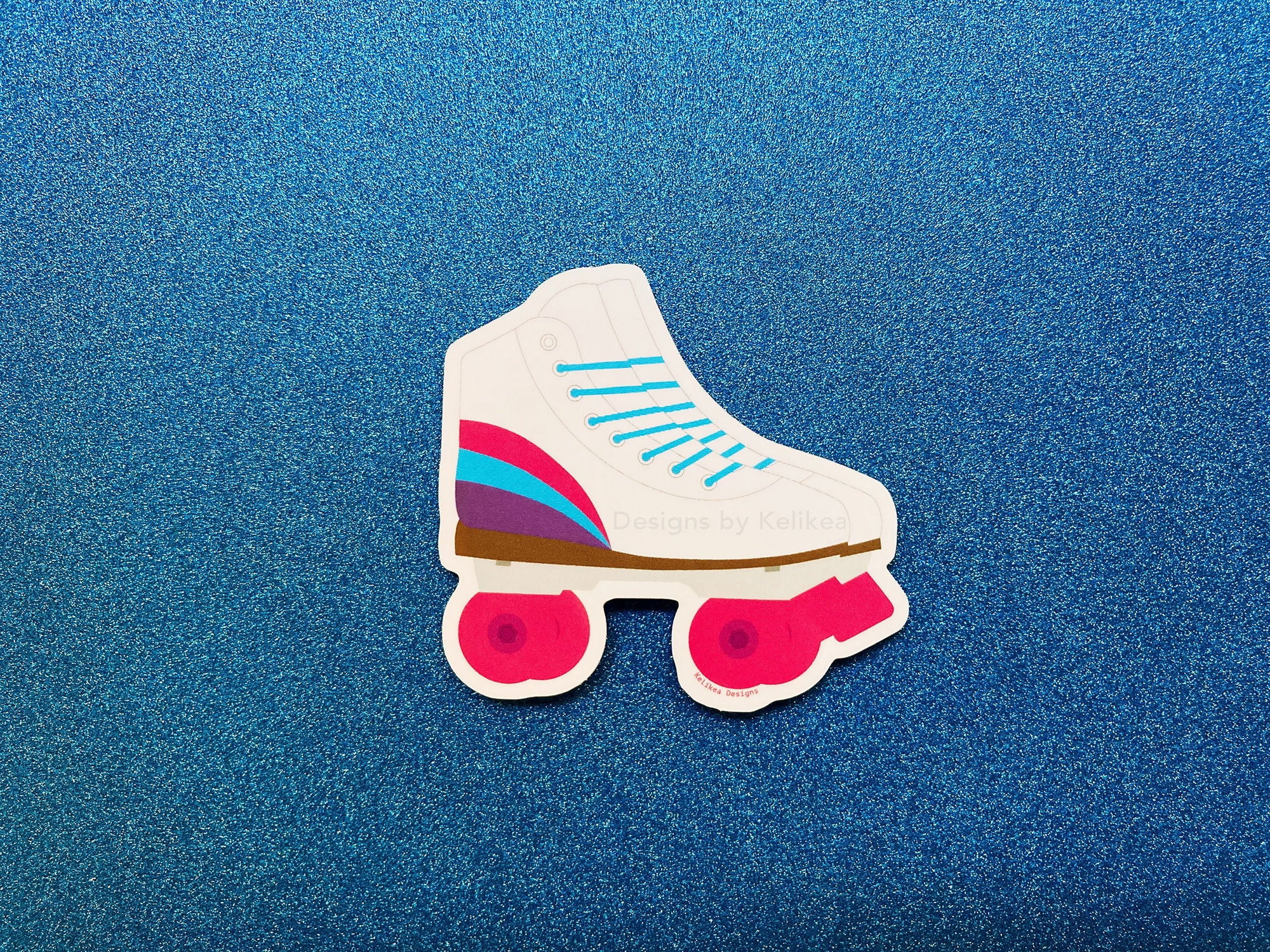 Roller Skate Sticker | Vinyl Sticker | 80s Sticker | Retro Sticker ...