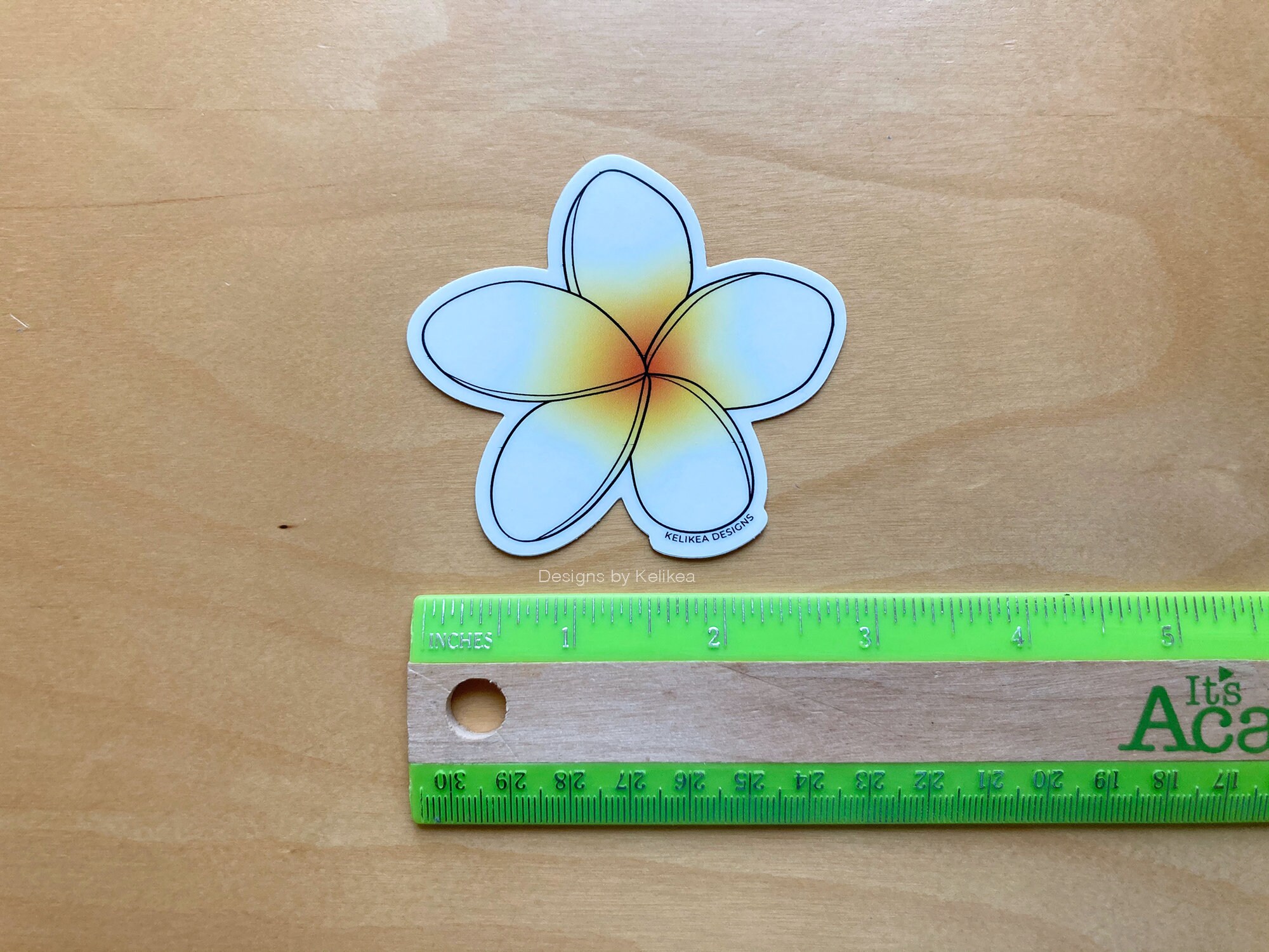 Plumeria Flower Die Cut Vinyl Sticker | Flower Sticker | Blossom ...