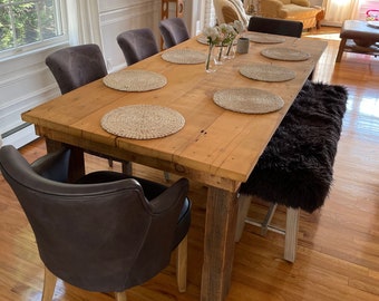 Farmhouse Dining Table, Reclaimed Wood, Famhouse Table, Dining Table ...