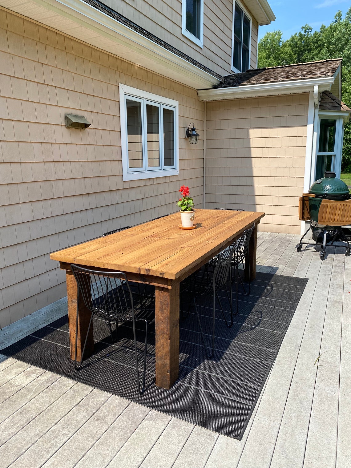 Farmhouse Dining Table, Reclaimed Wood, Outdoor Table, Farmhouse Table ...