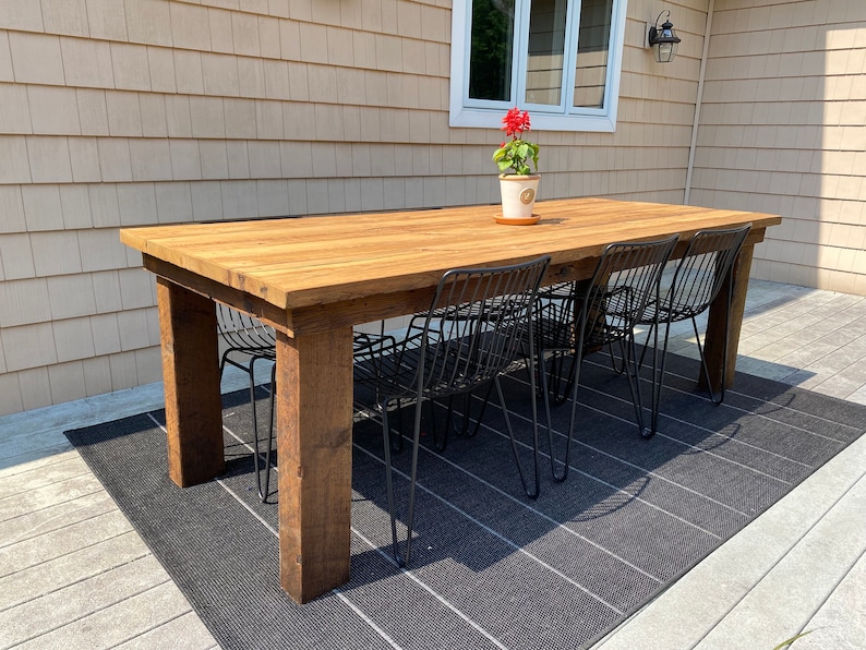 Farmhouse Dining Table, Reclaimed Wood, Outdoor Table, Farmhouse Table ...