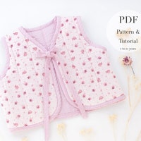 Vest Sewing Pattern for Kids, Kids Vest, Kids Pattern, PDF Pattern ...