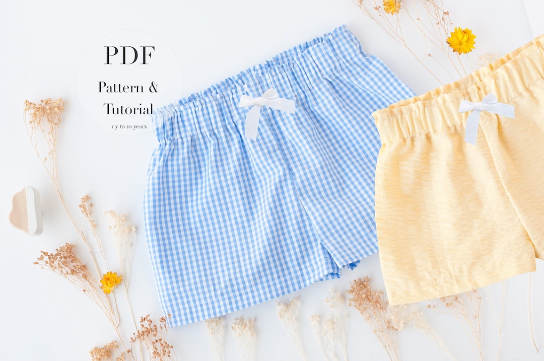 Easy Shorts Sewing Pattern: Baby, Toddler, Kids (PDF Download) - Etsy