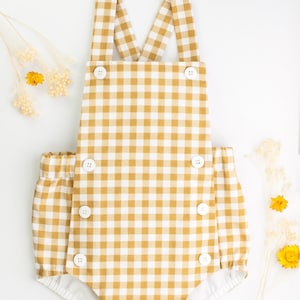 Baby Overalls Sewing Pattern & Tutorial: Easy Playsuit (PDF Download ...