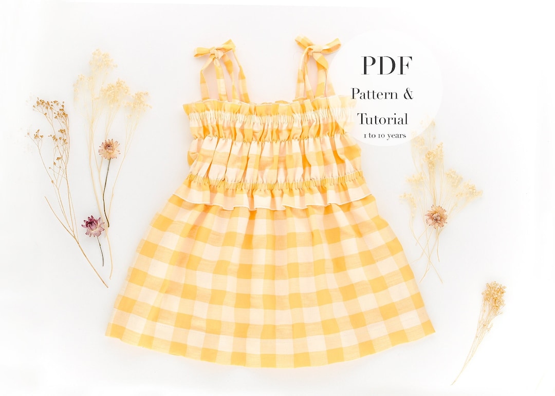 Dress PDF Sewing Pattern and Tutorial L Baby, Toddler and Kids Dress ...