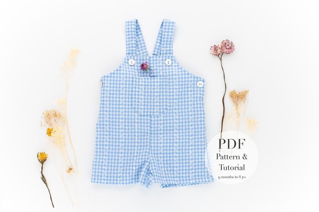 Overall PDF Sewing Pattern & Tutorial L Easy Overalls L Baby, Toddlers ...