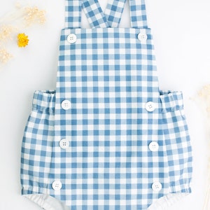 Baby Overalls Sewing Pattern & Tutorial: Easy Playsuit (PDF Download ...