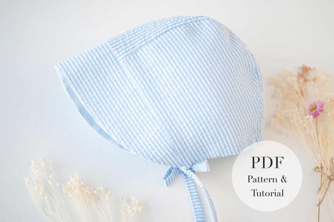 Baby Bonnet PDF Sewing Pattern Baby Sun Bonnet Baby Hat - Etsy Australia