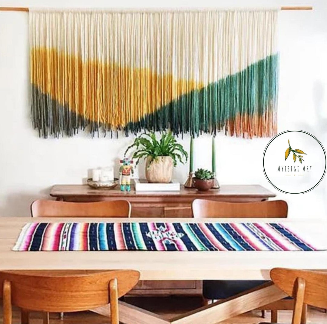 Colorful Macrame Wall Hanging, Colorful Woven Tapestry, Woven Wall ...