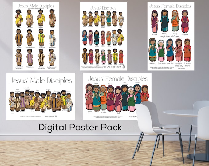 Jesus' Disciples Posters, Digital Poster Pack, Female Disciples, Women ...