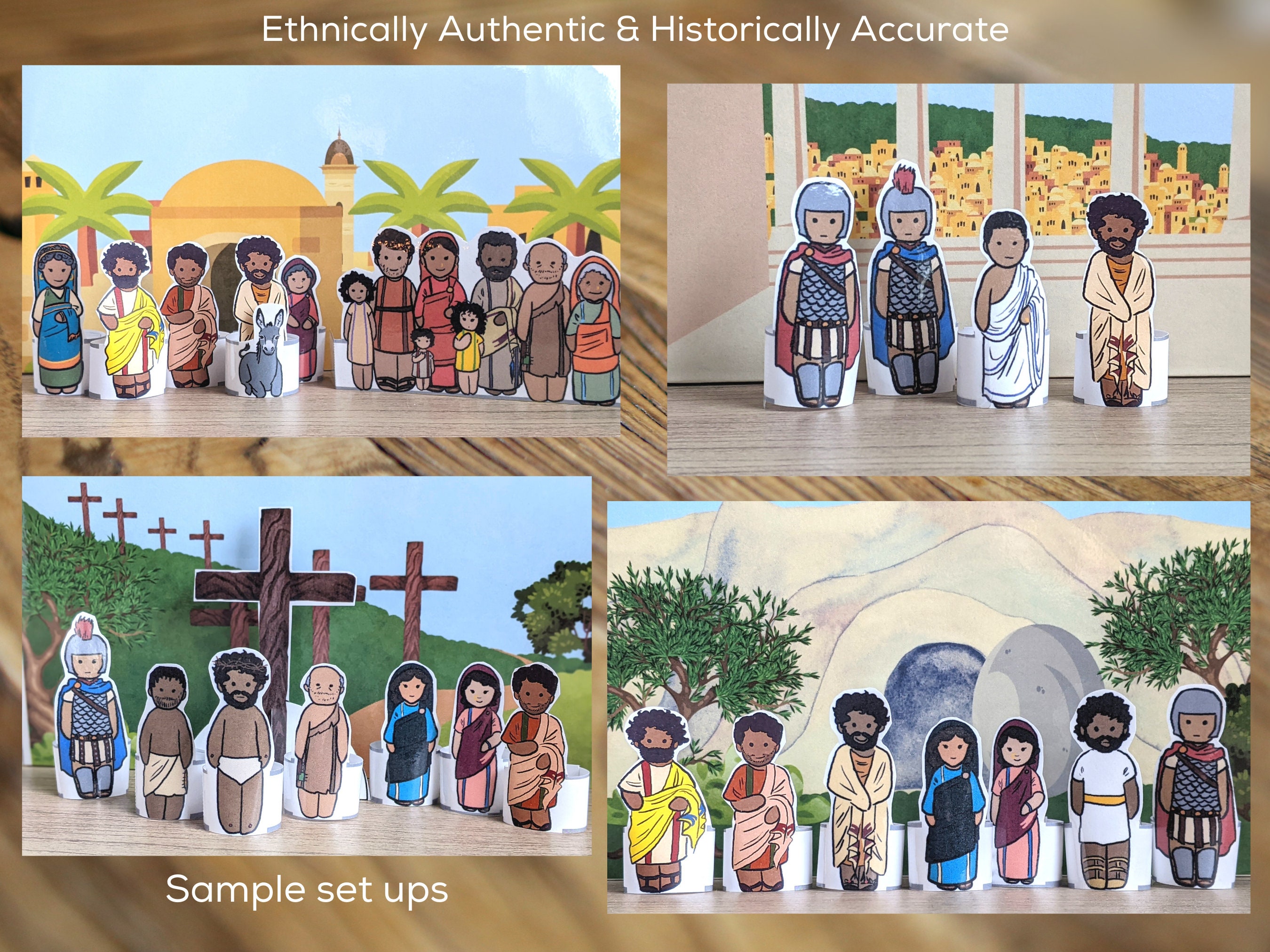 Historically Accurate Easter Creche Paper Dolls, Resurrection ...